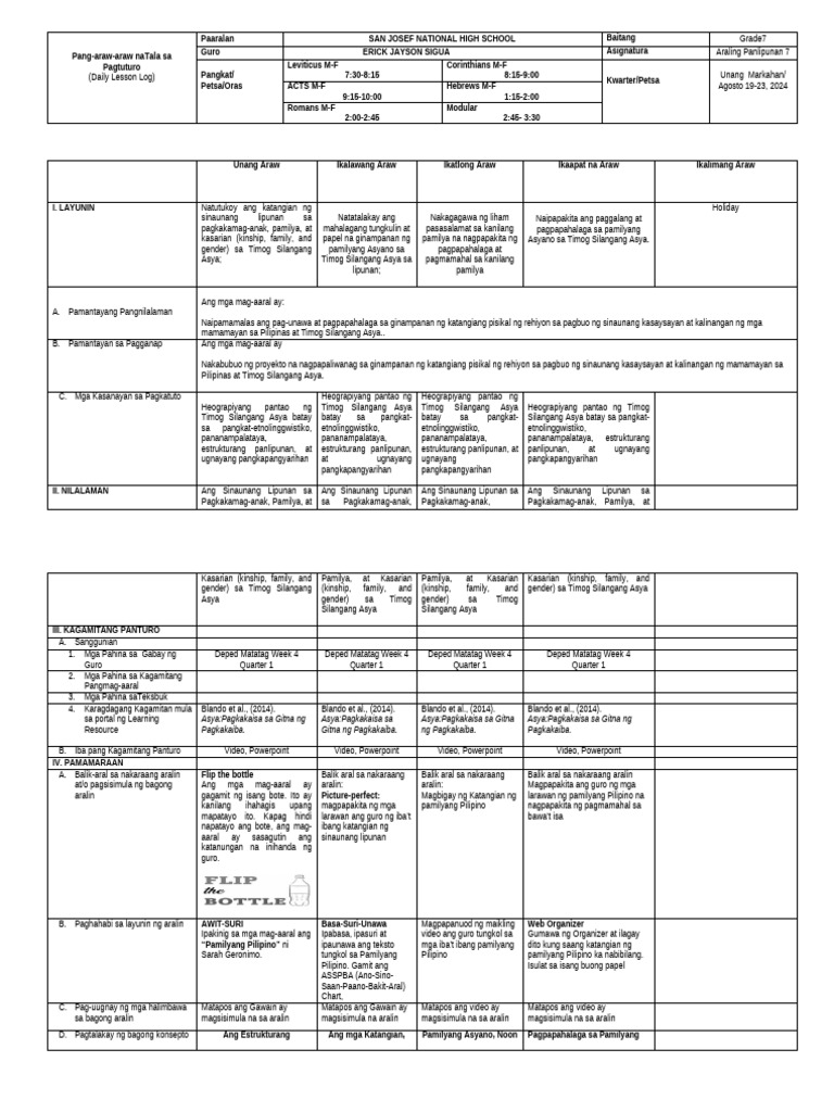 1st Quarter week 4 | PDF