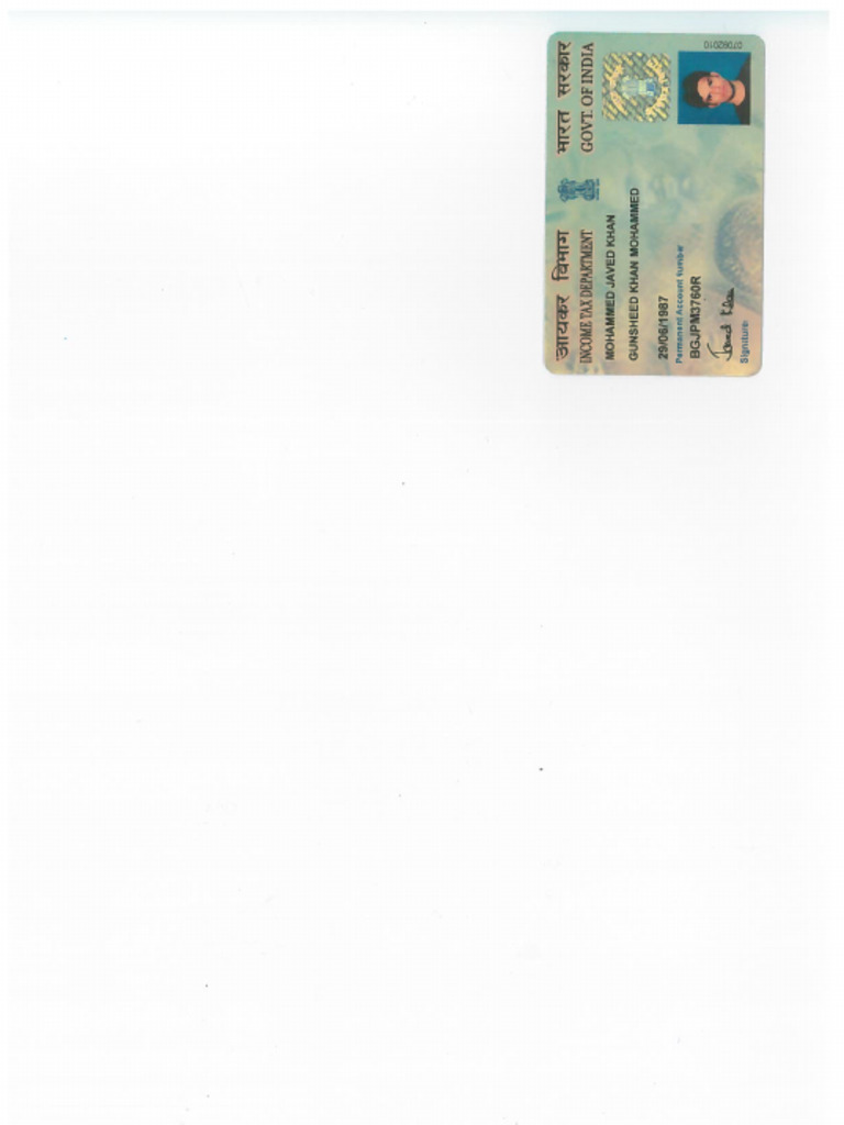 Pan Card | PDF