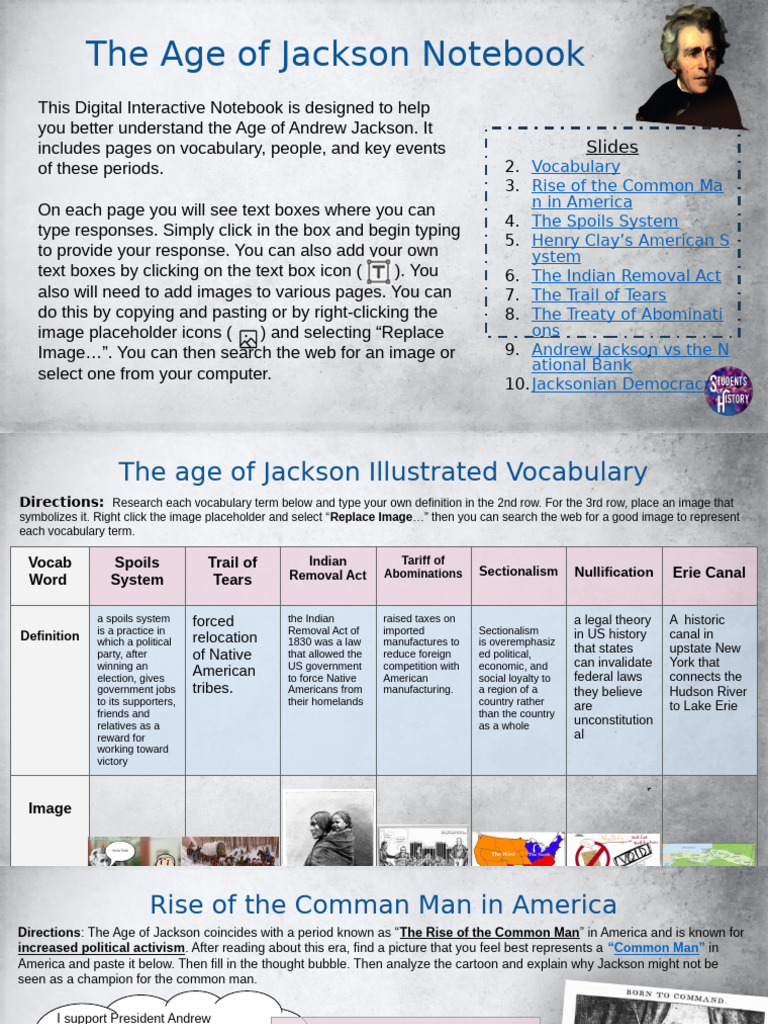 Understanding the Age of Jackson | PDF | Trail Of Tears | The United States