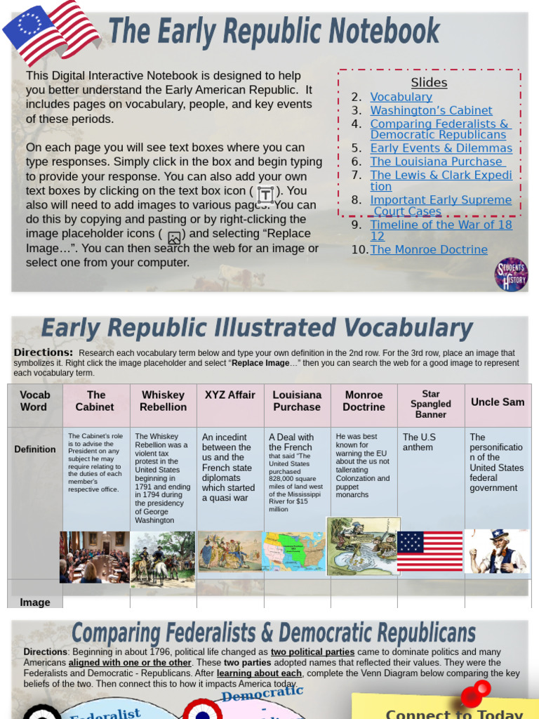Interactive Notebook: Early American Republic | PDF | Lewis And Clark ...