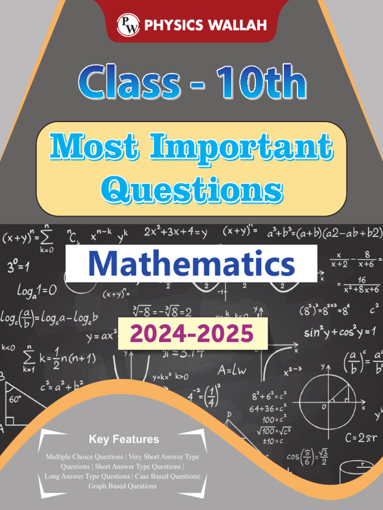 Most Important Questions - Maths | PDF | Factorization | Polynomial