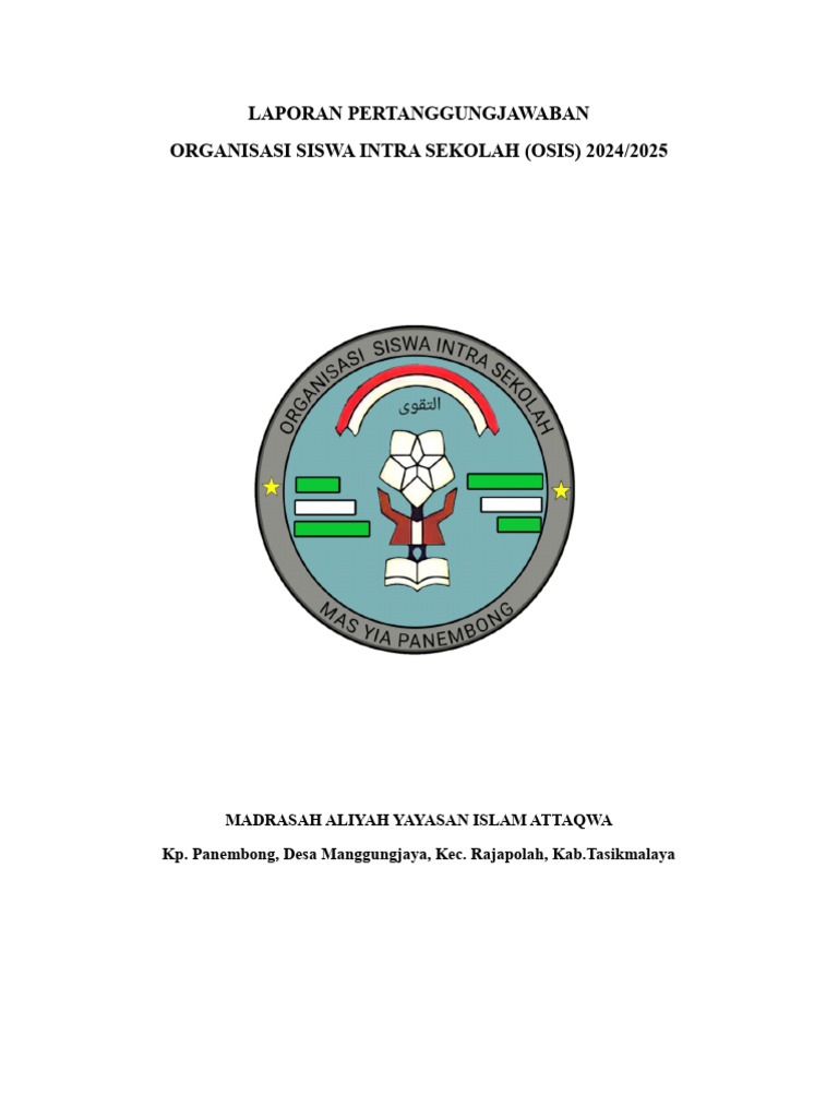 LPJ OSIS MAS YIA Panembong 2024/2025 | PDF