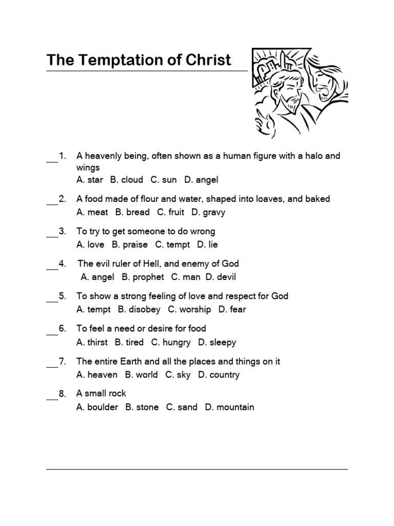 Temptation of Christ Luke Choice | PDF