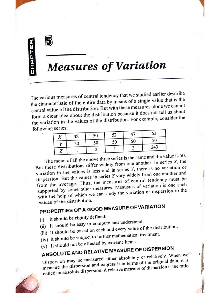 measure of variation | PDF
