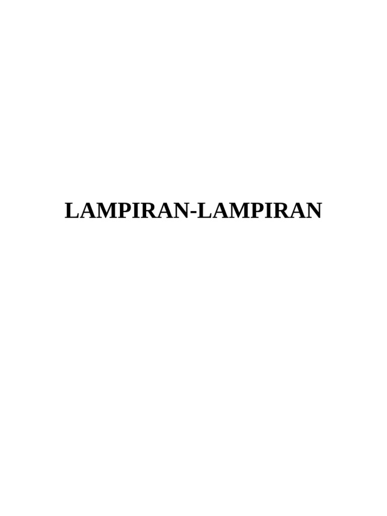 Lampiran Skripsi | PDF