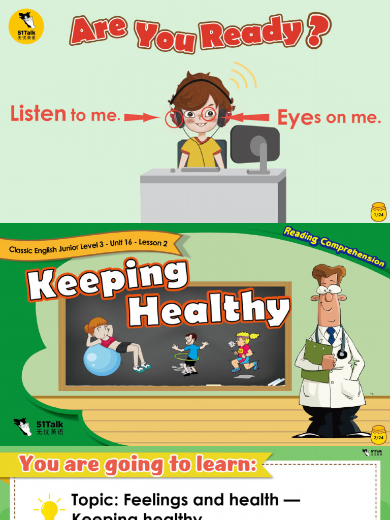 Lesson 2 Keeping Healthy | PDF