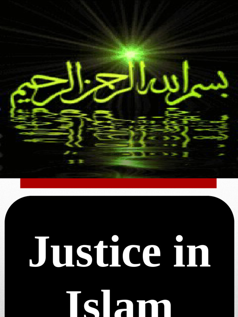 Justice in Islam | PDF