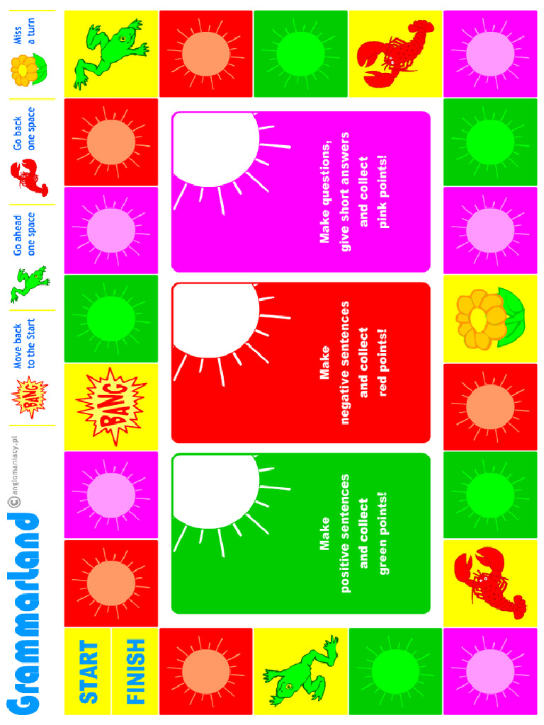 Grammar Games Boards 1 | PDF