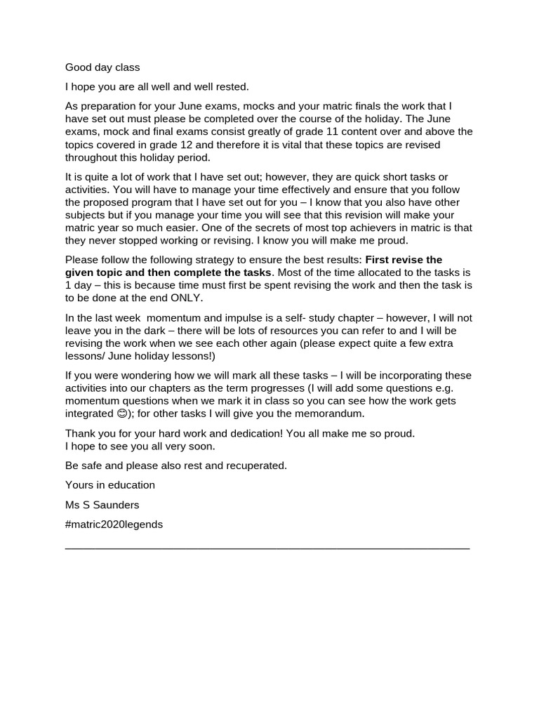 Grade 12 Physical Sciences Holiday Work | PDF | Theoretical Physics ...