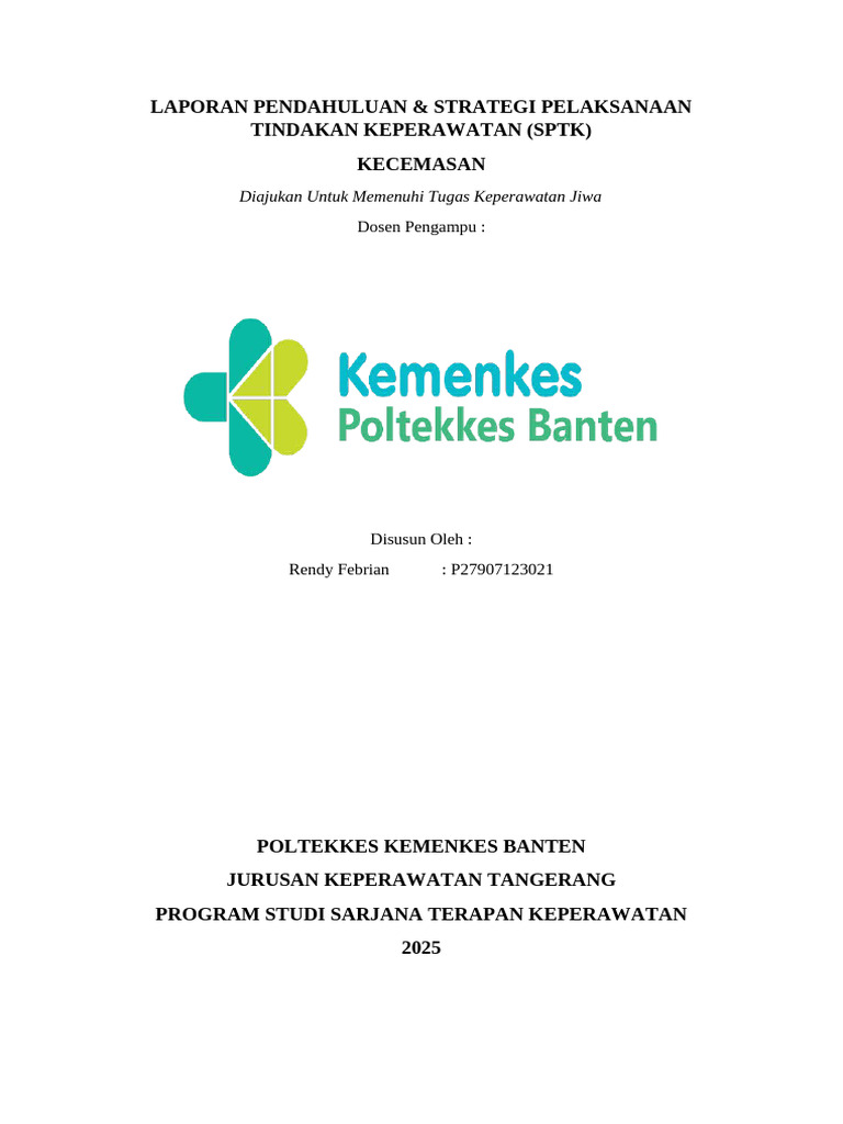 LP&SPTK Kecemasan | PDF