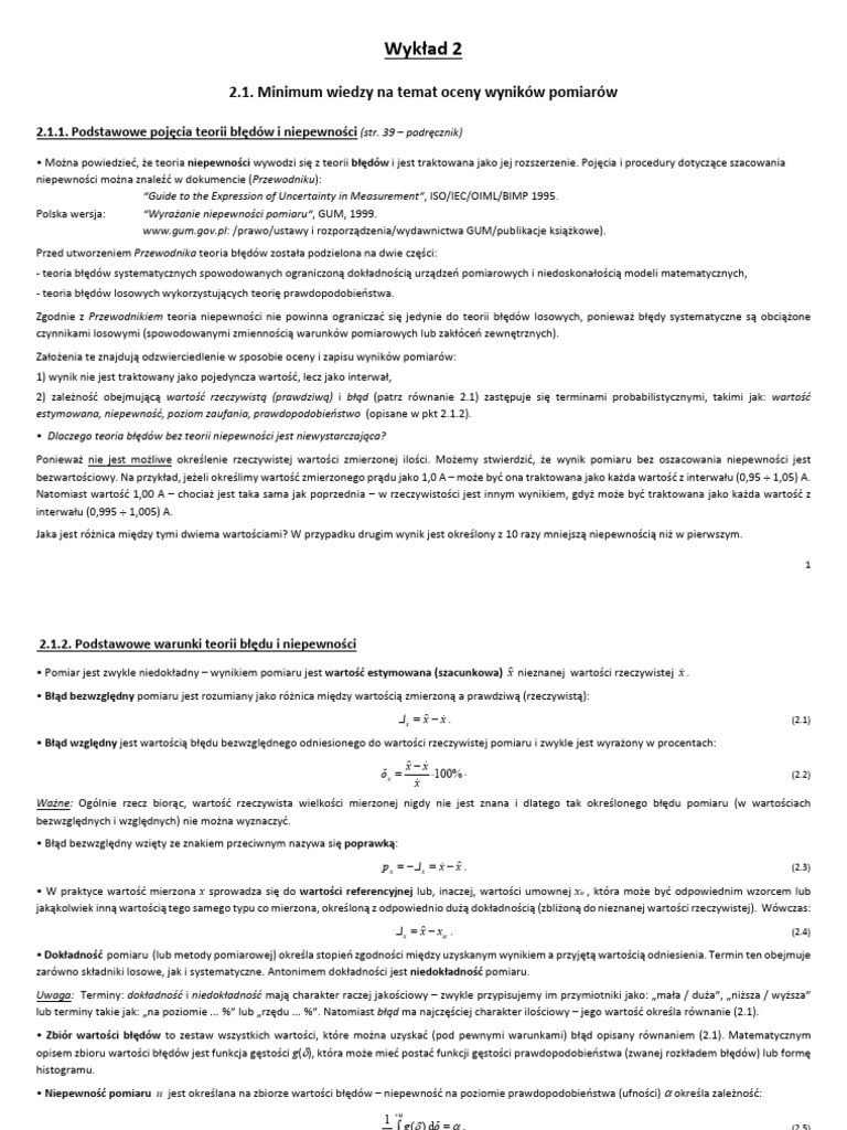 Metrologia-TP-TPiPS Wyk Ad Cz. O | PDF
