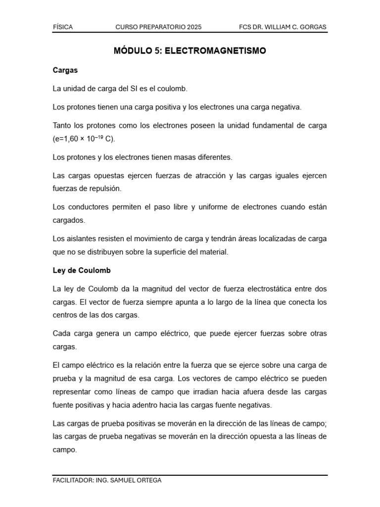 Módulo 5 Electromagnetismo | PDF | Campo magnético | Imán