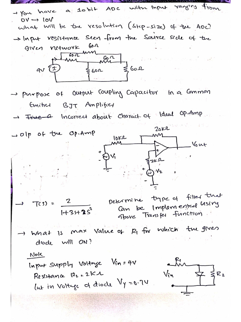 Ti analog qns | PDF