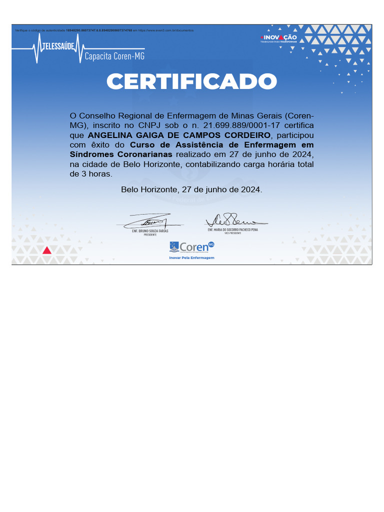 Certificado SCA | PDF