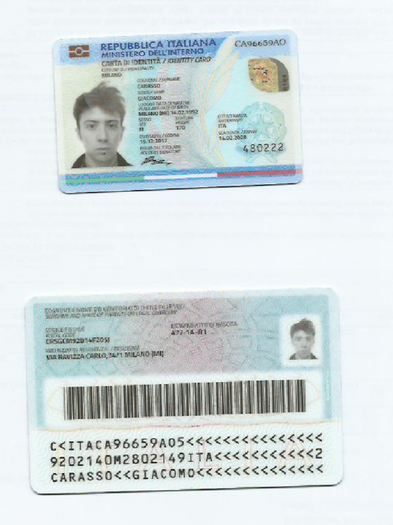 Carta Identità | PDF