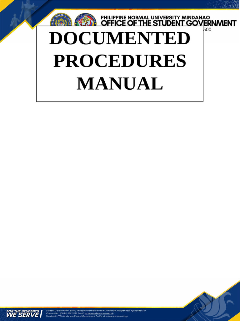 Documented Procedures Manual | PDF