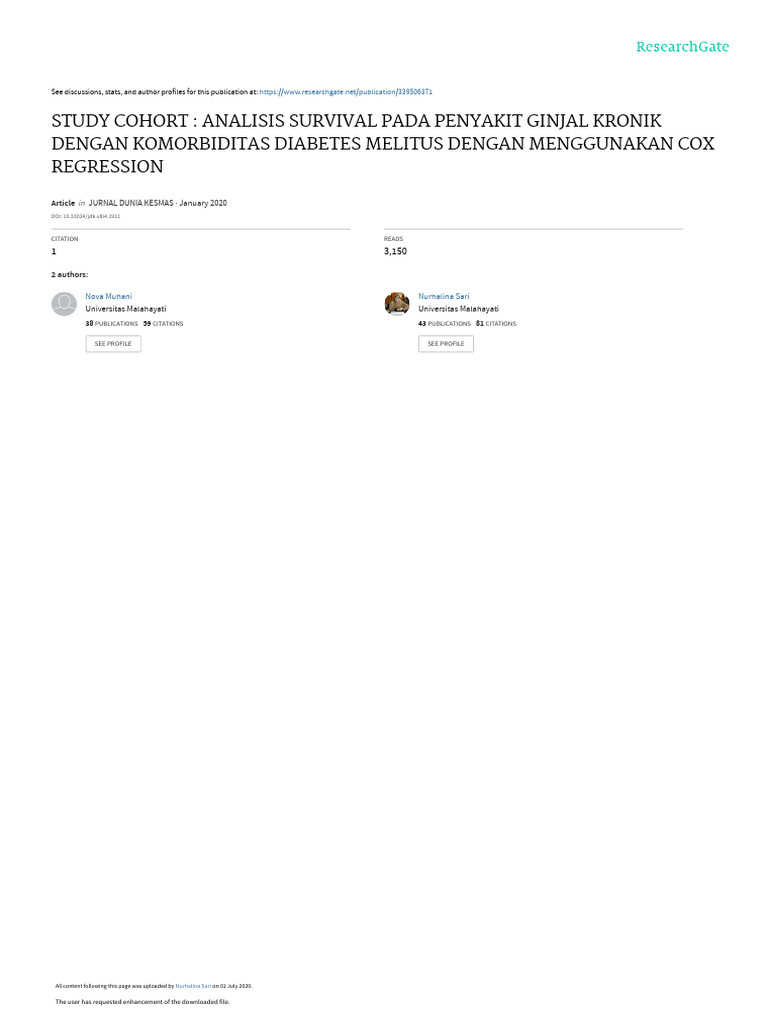 STUDY_COHORT_ANALISIS_SURVIVAL_PADA_PENYAKIT_GINJA | PDF