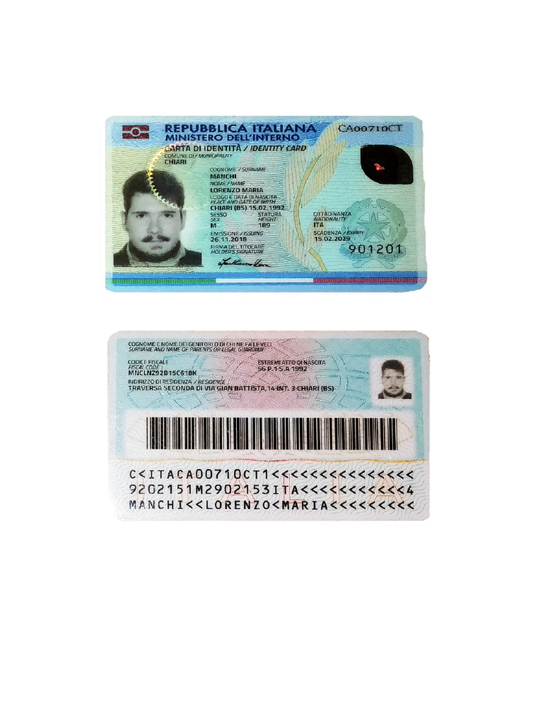 Manchi Carta Identità | PDF