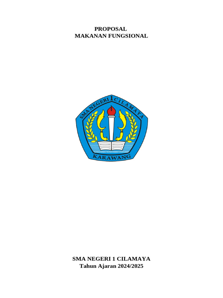 PROPOSAL PKWU MAKANAN FUNGSIONAL (1) Rev | PDF