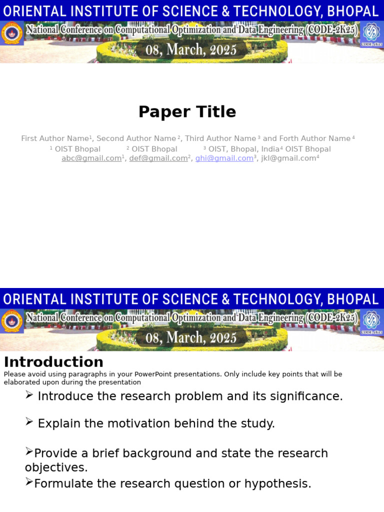 Presentation Template | PDF