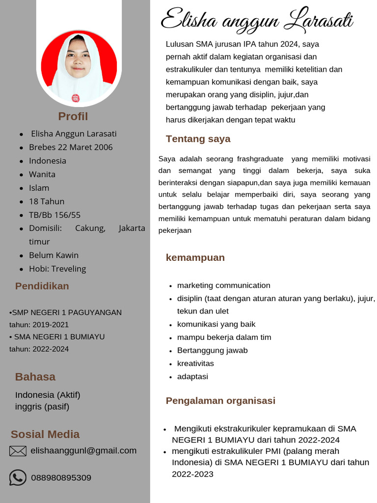 Putih Minimalis Profesional CV Tim Sosial Media Resume PDF | PDF