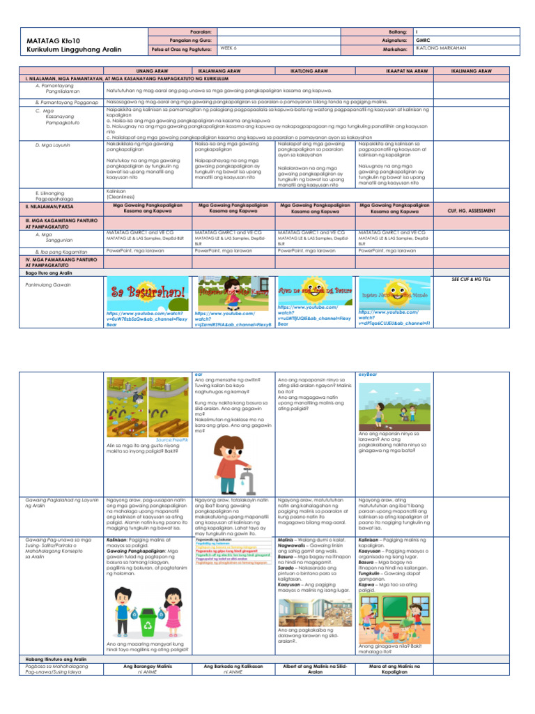 W6 Q3 GMRC1 MATATAG DLL | PDF