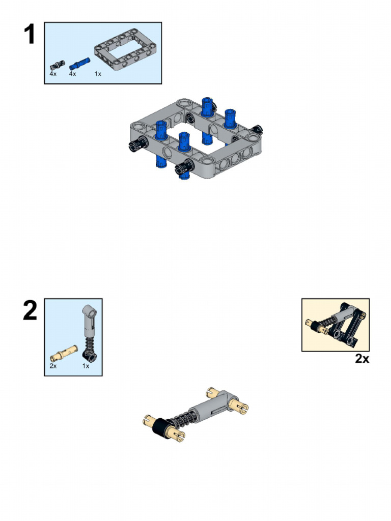 Lego Technic Suspension and Drive Without Special Parts | PDF
