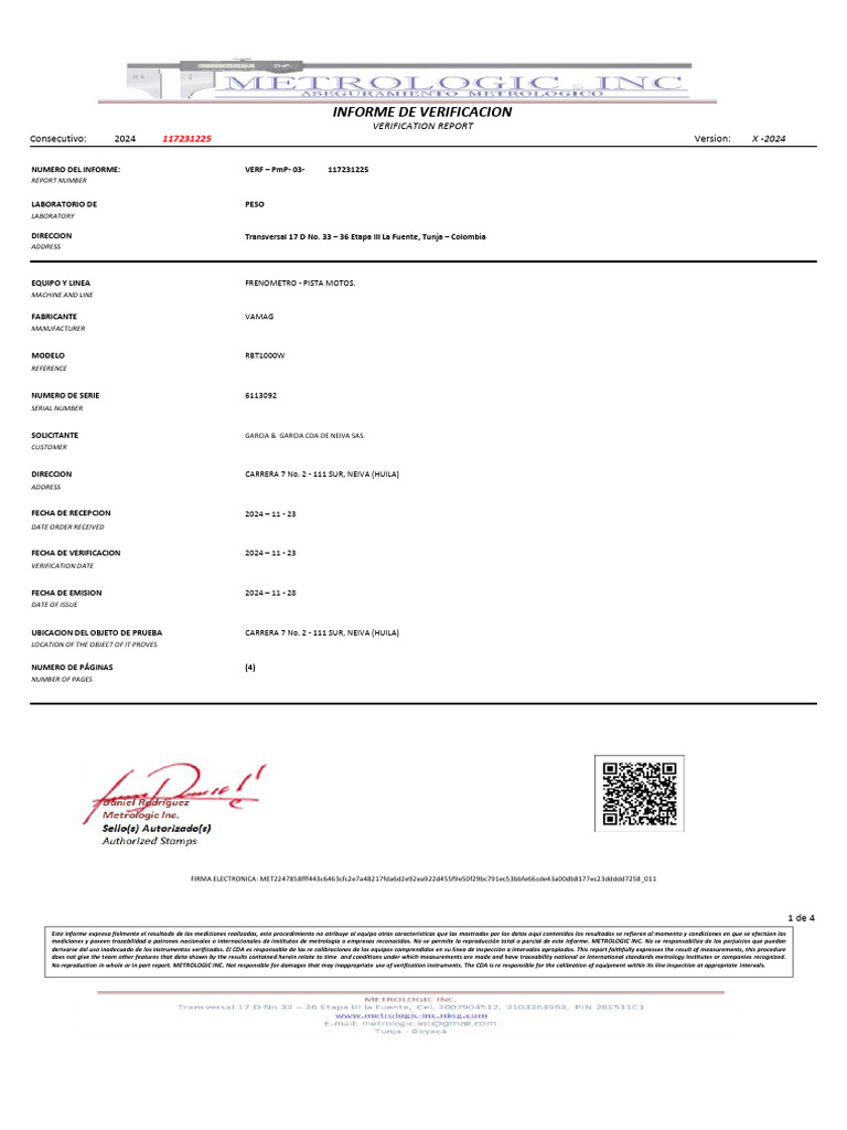 PM1 - Frenometro Peso | PDF