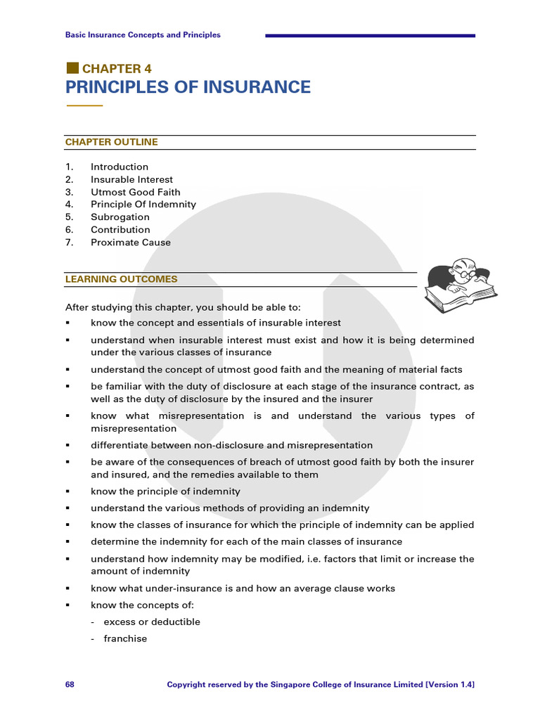 Bcp Chapter 4 - Principles of Insurance | PDF | Insurance ...