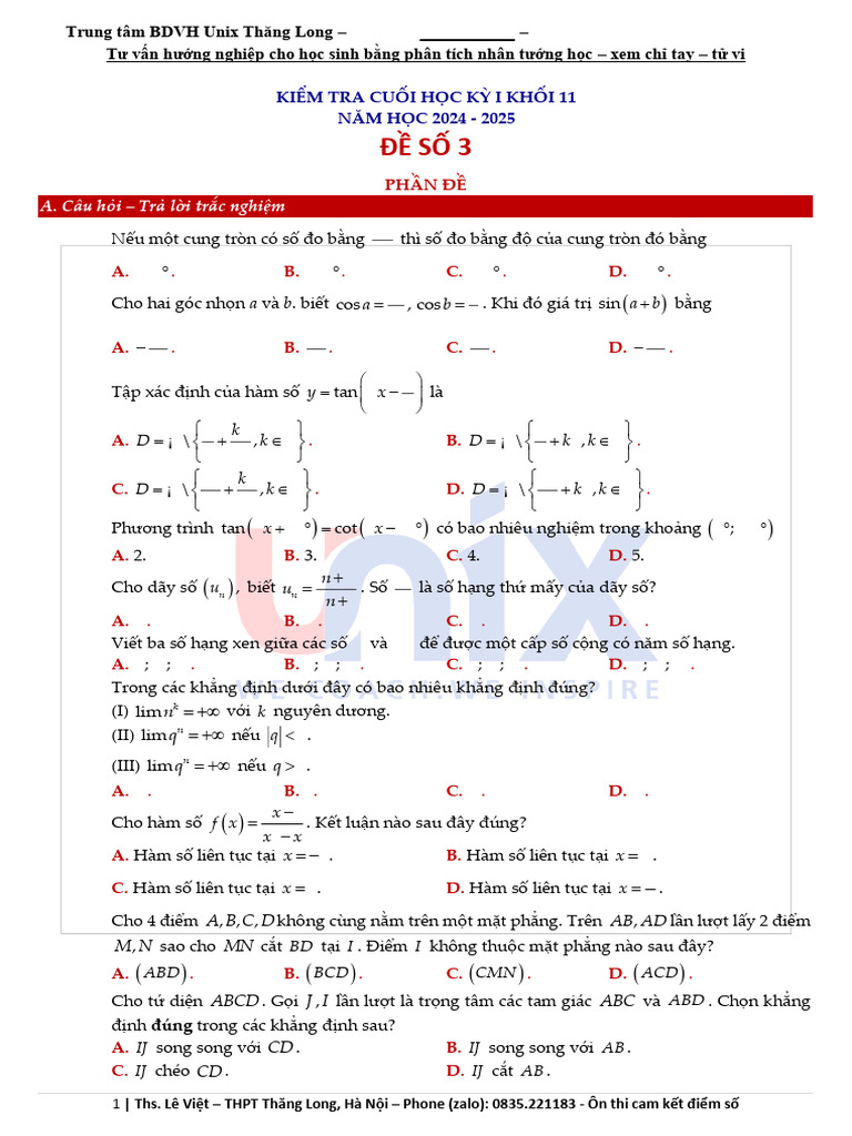 HS-11-CK1-ĐỀ-3 (1) | PDF