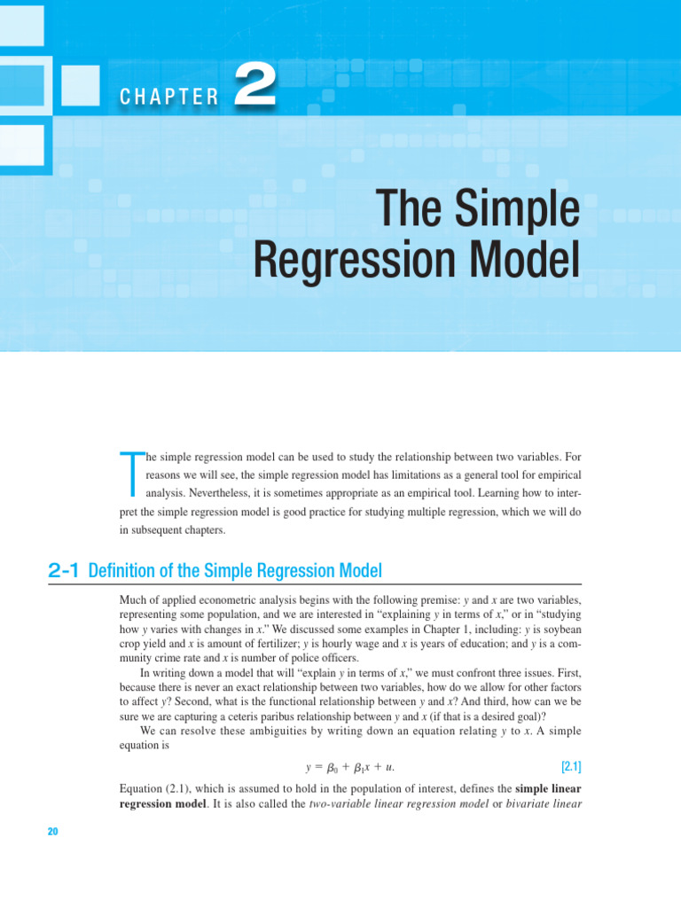 IE Chapter2 | PDF | Dependent And Independent Variables | Errors And Residuals