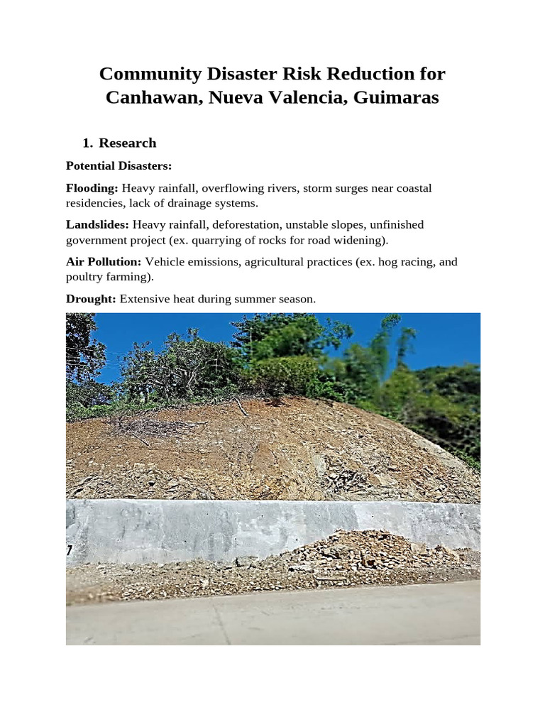 Community Disaster Risk Reduction for Canhawan_104224 | PDF | Flood ...