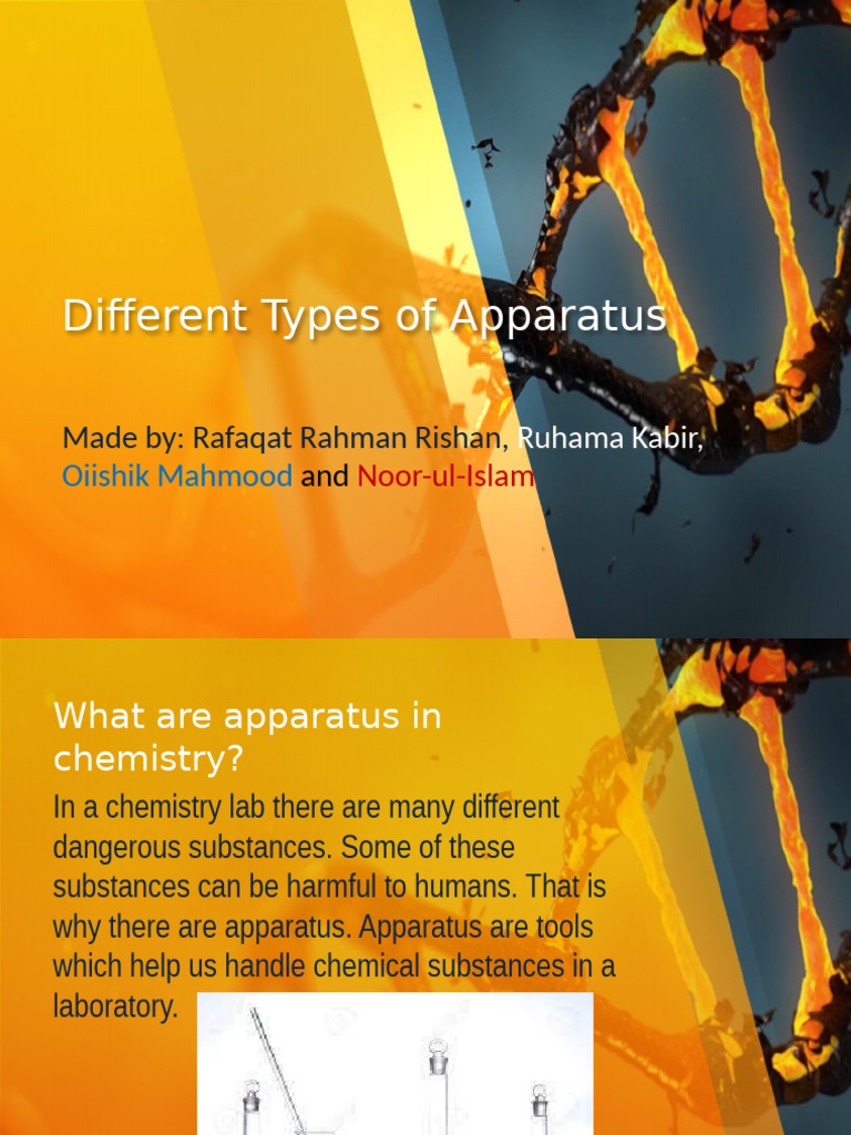 Different Types of Apparatus | PDF