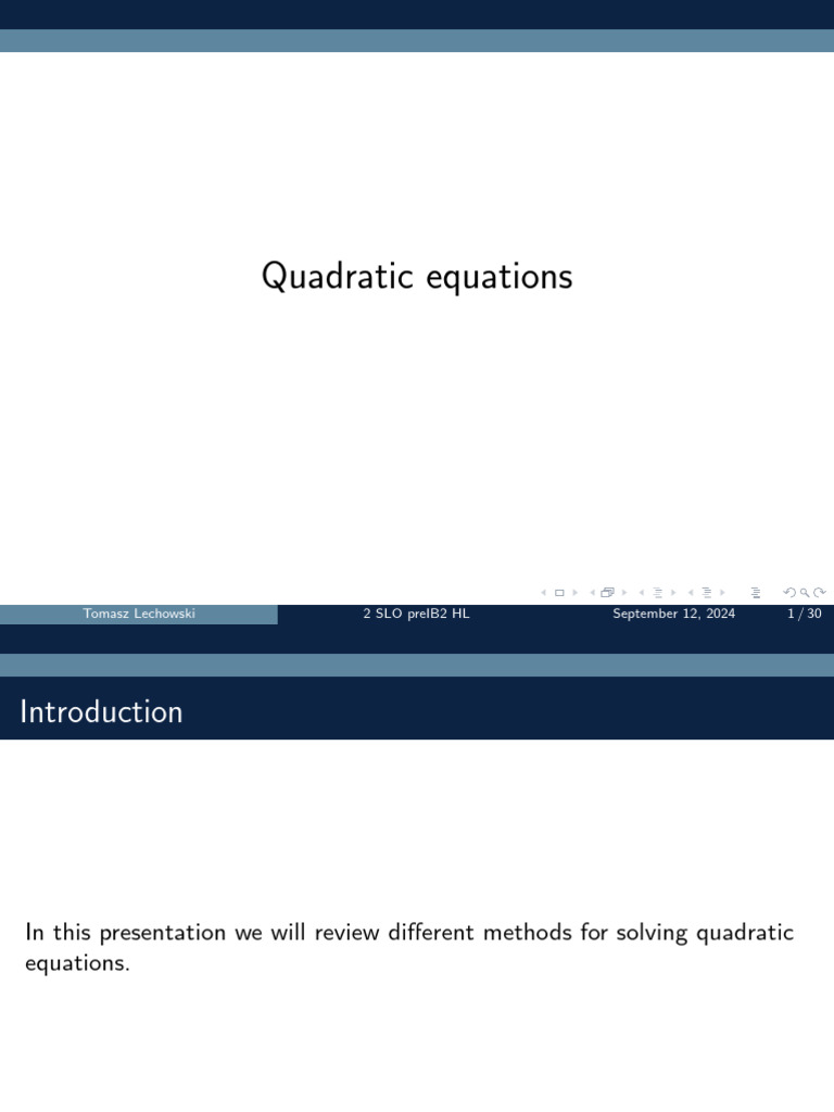 Wp-Contentuploads202409quadratics Review PDF | PDF | Quadratic Equation ...