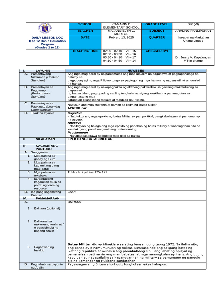 Ap QRT 4 Week 1 Day 4 | PDF