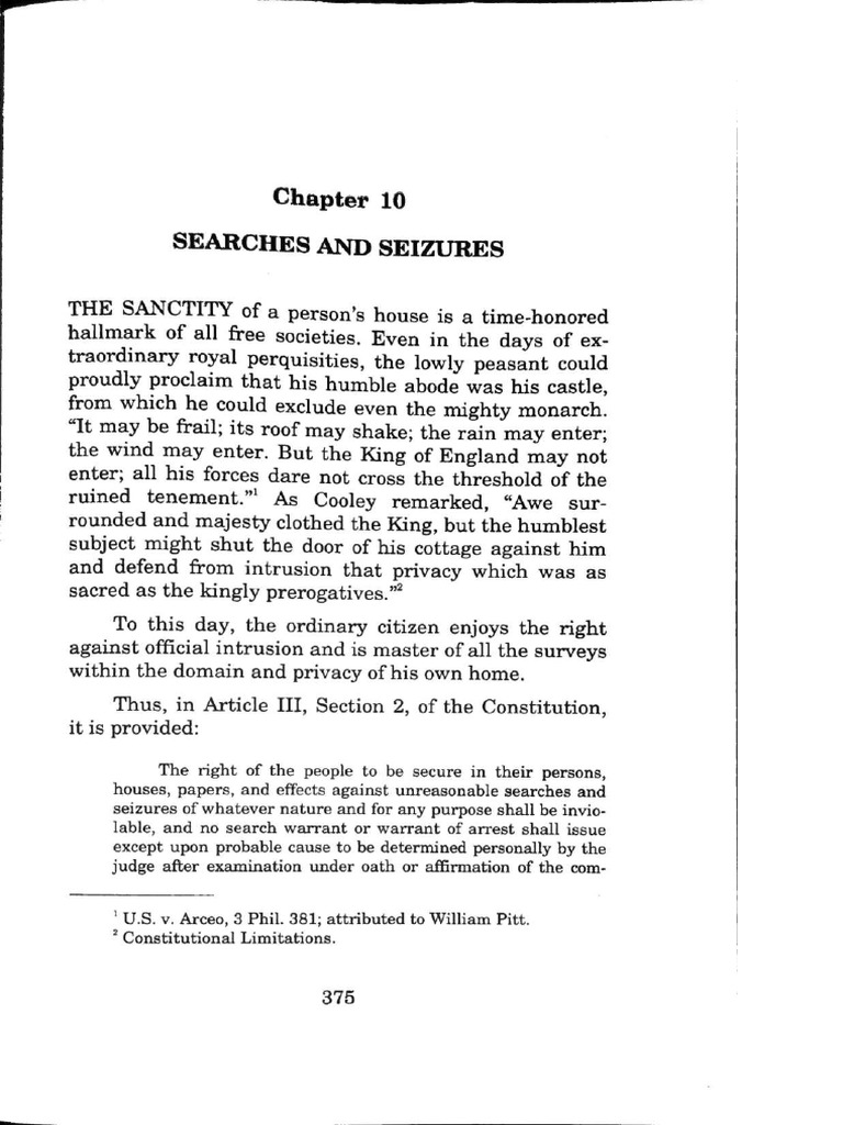 CHAP 10 Search and Seizures 2024 ED | PDF