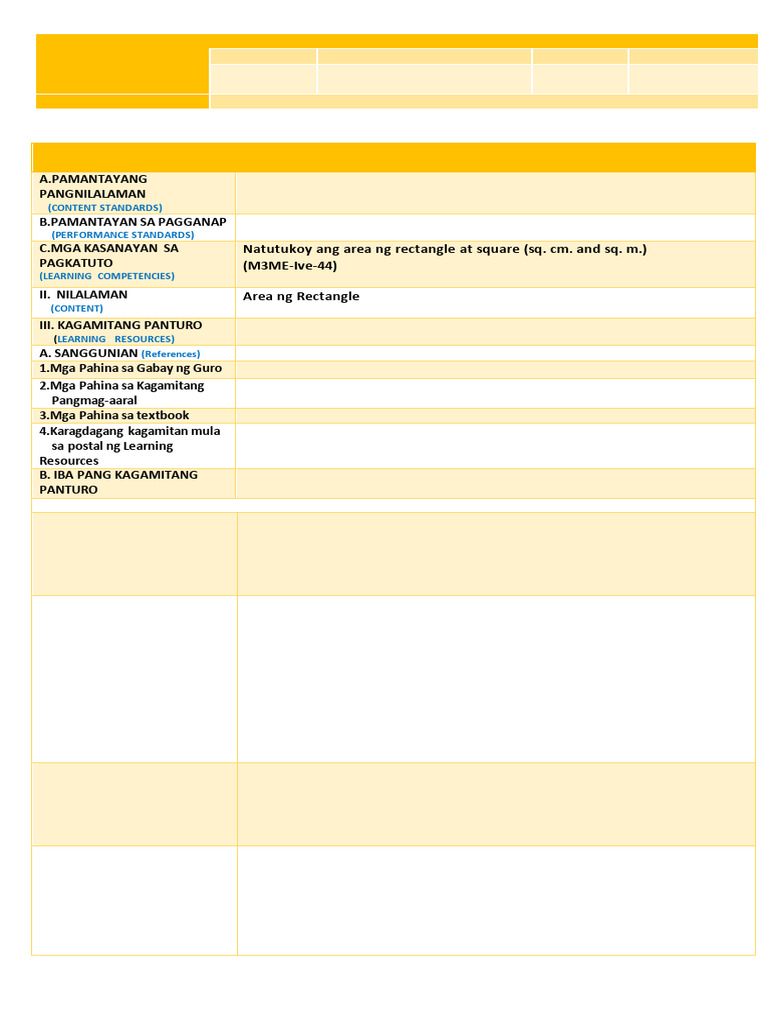 Math 3 Lesson Plan Q3 | PDF