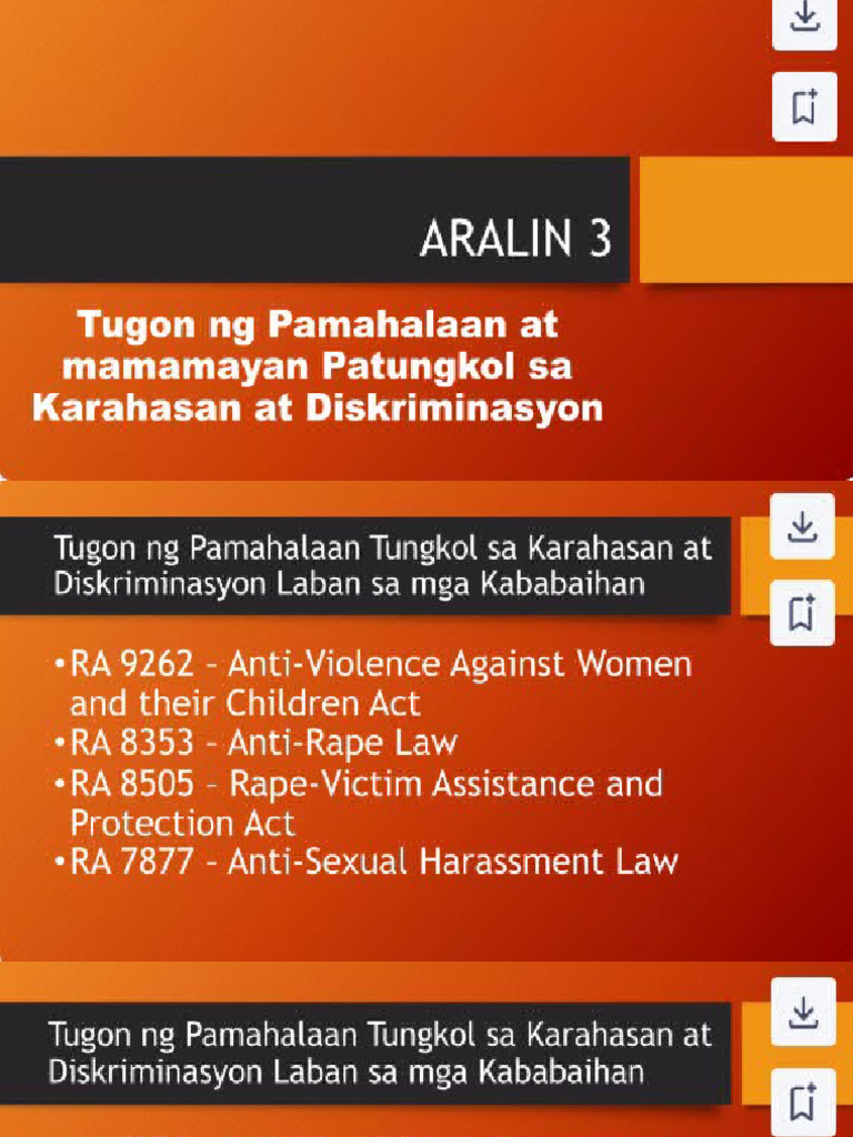 Tugon Sa Diskriminasyon | PDF