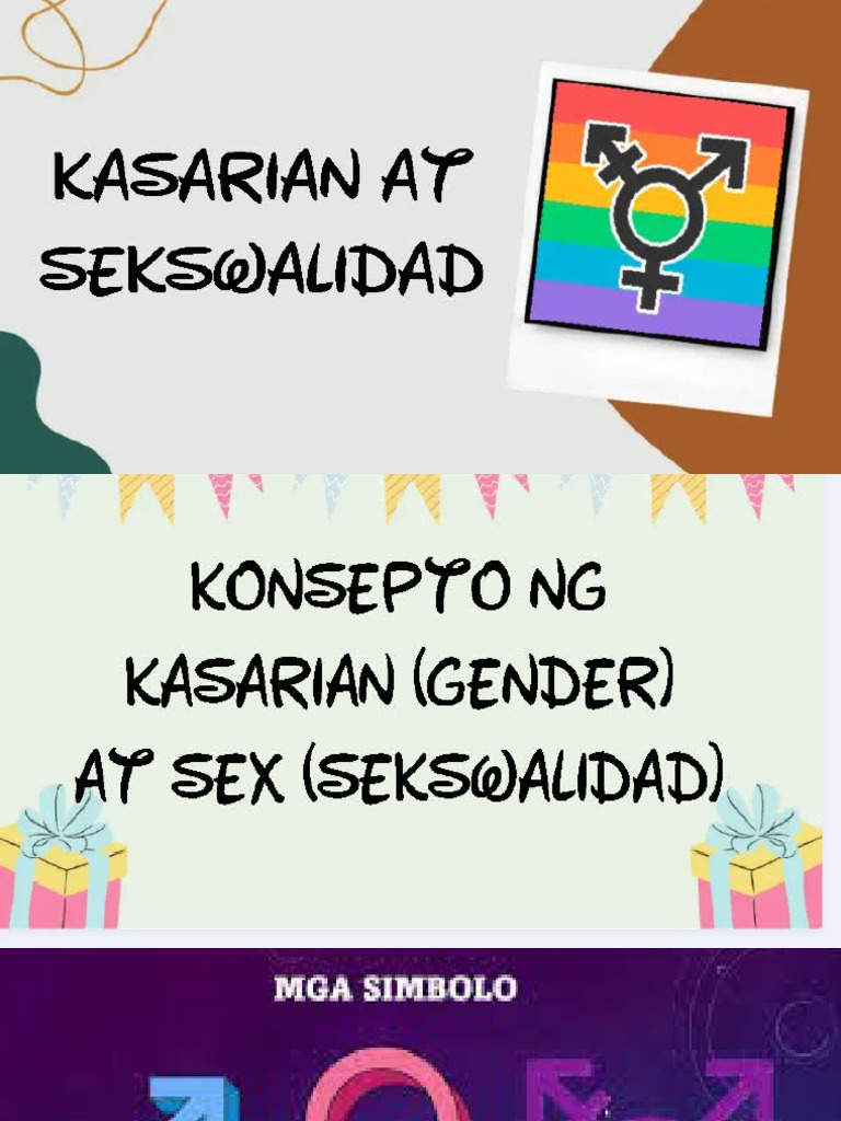 Konsepto NG Kasarian Gender at Sex Sekswalidad | PDF