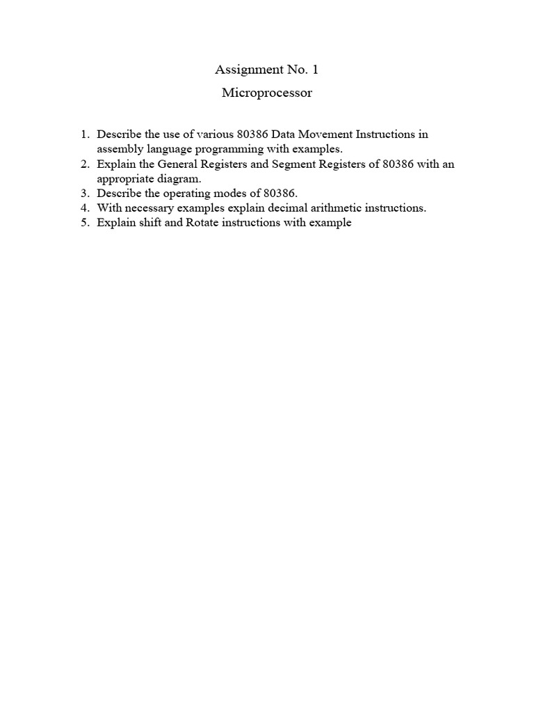 MP Assignment No 1 | PDF