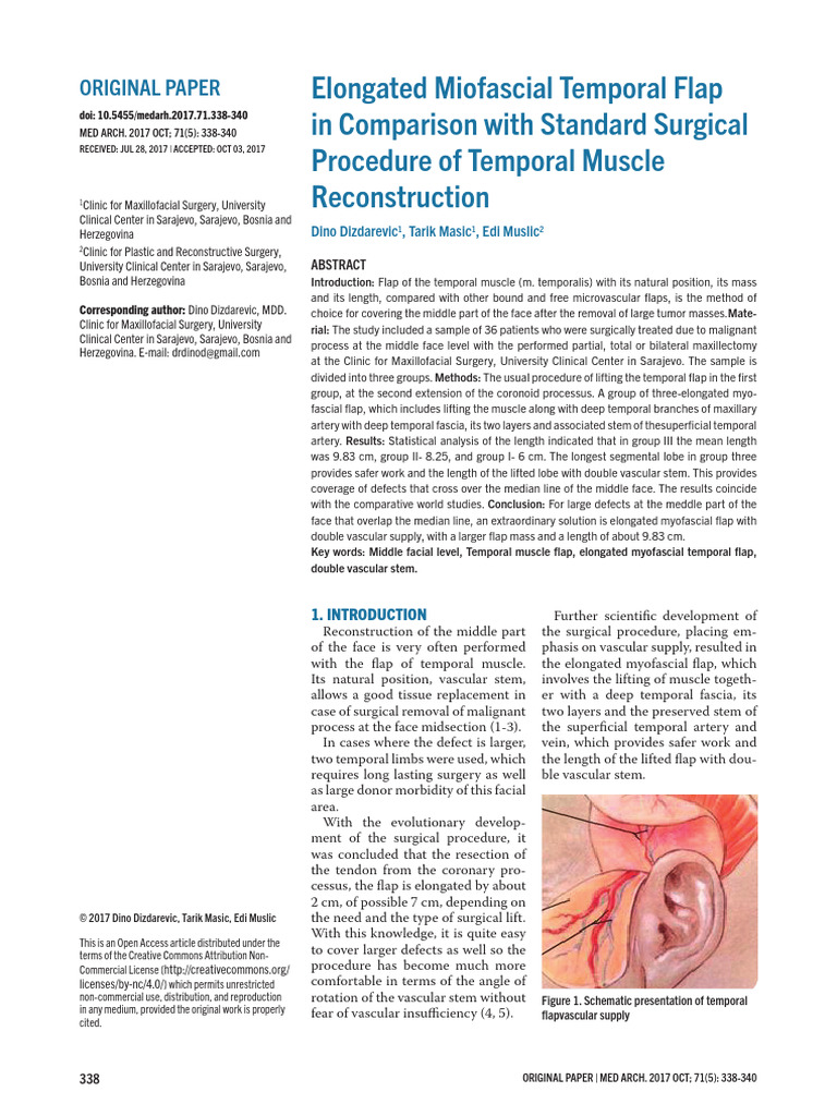 Elongated Miofascial Temporal Flap | PDF | Surgery | Oral And ...