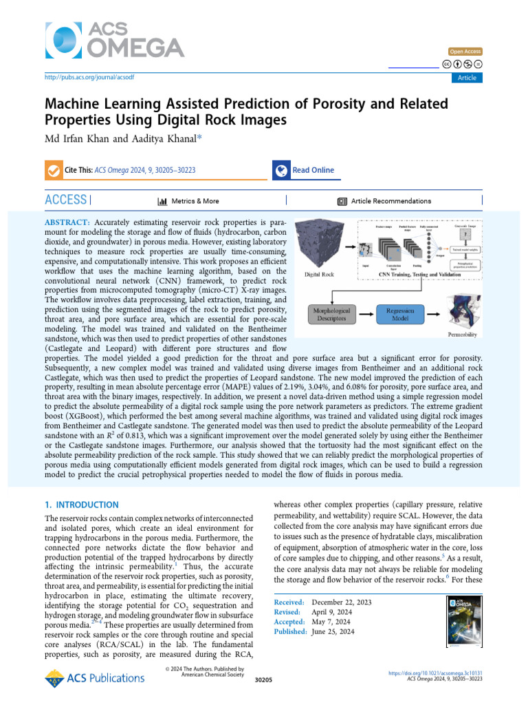 Machine_Learning_Assisted_Prediction_of_Porosity_a | PDF | Porosity | Applied Mathematics