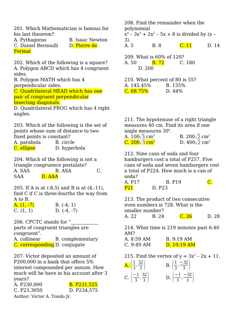 Let Gen Ed All Subjects 201 250 | PDF | Perpendicular | Euclidean Geometry
