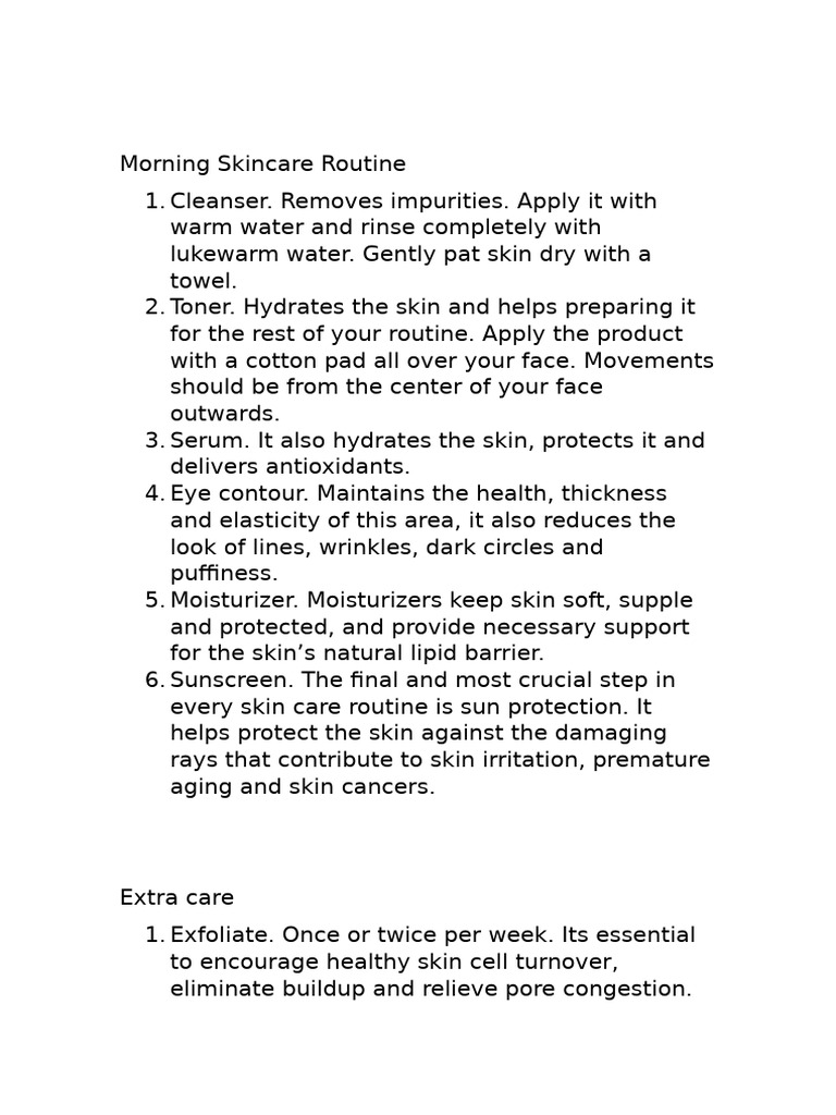 Project Skin Care | PDF | Skin Care | Human Appearance