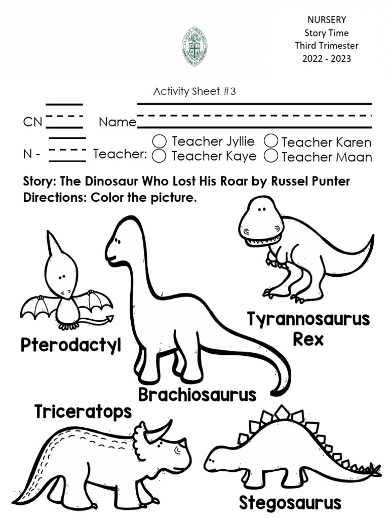 Story Time Activity Sheet | PDF
