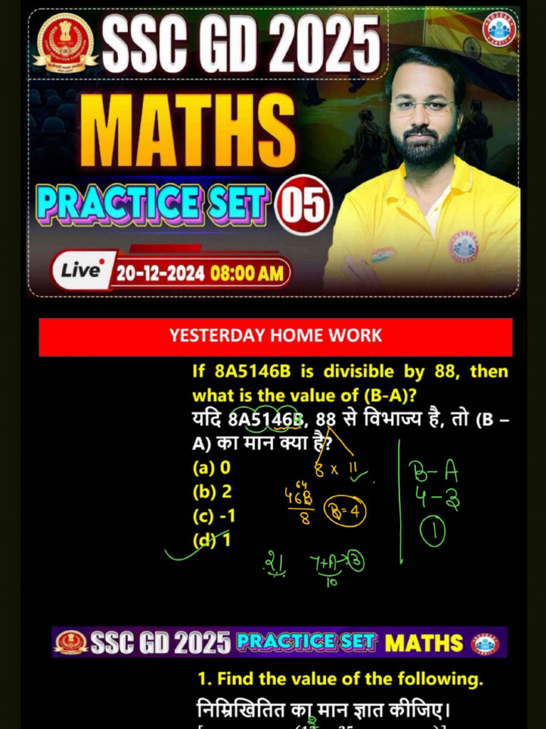 SSC GD Math | PDF