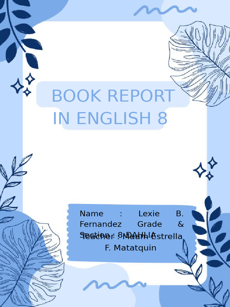 Book Report in English 8 - 20240102 - 090614 - 0000 PDF | PDF