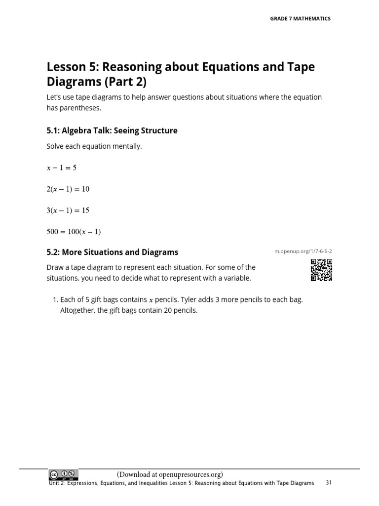 annotated-Math%207%20Plus%20Unit%202%20Lesson%203-1 | PDF | Equations ...