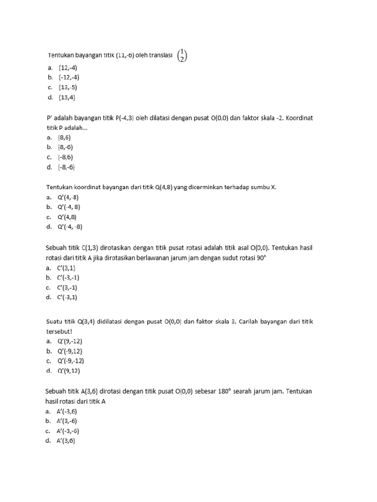 latihan TRANSLASI | PDF