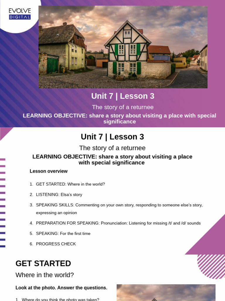 Evdg TC in l6 U07 l03 Lesson | PDF